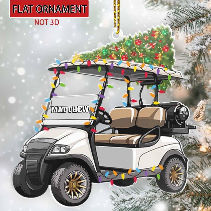 Christmas Golf Cart Decor - Etsy