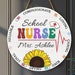 Personalized School Nurse Door Sign, School Nurse Door Hanger, Gift for ...