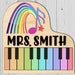 Music Teacher Door Sign 3D Laser Cut, Personalized Wooden Sign Music ...