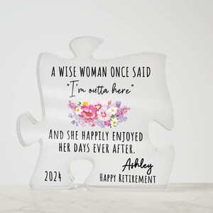 Personalized Funny Retirement Gift for Women, Gift for Retirement 2024 ...