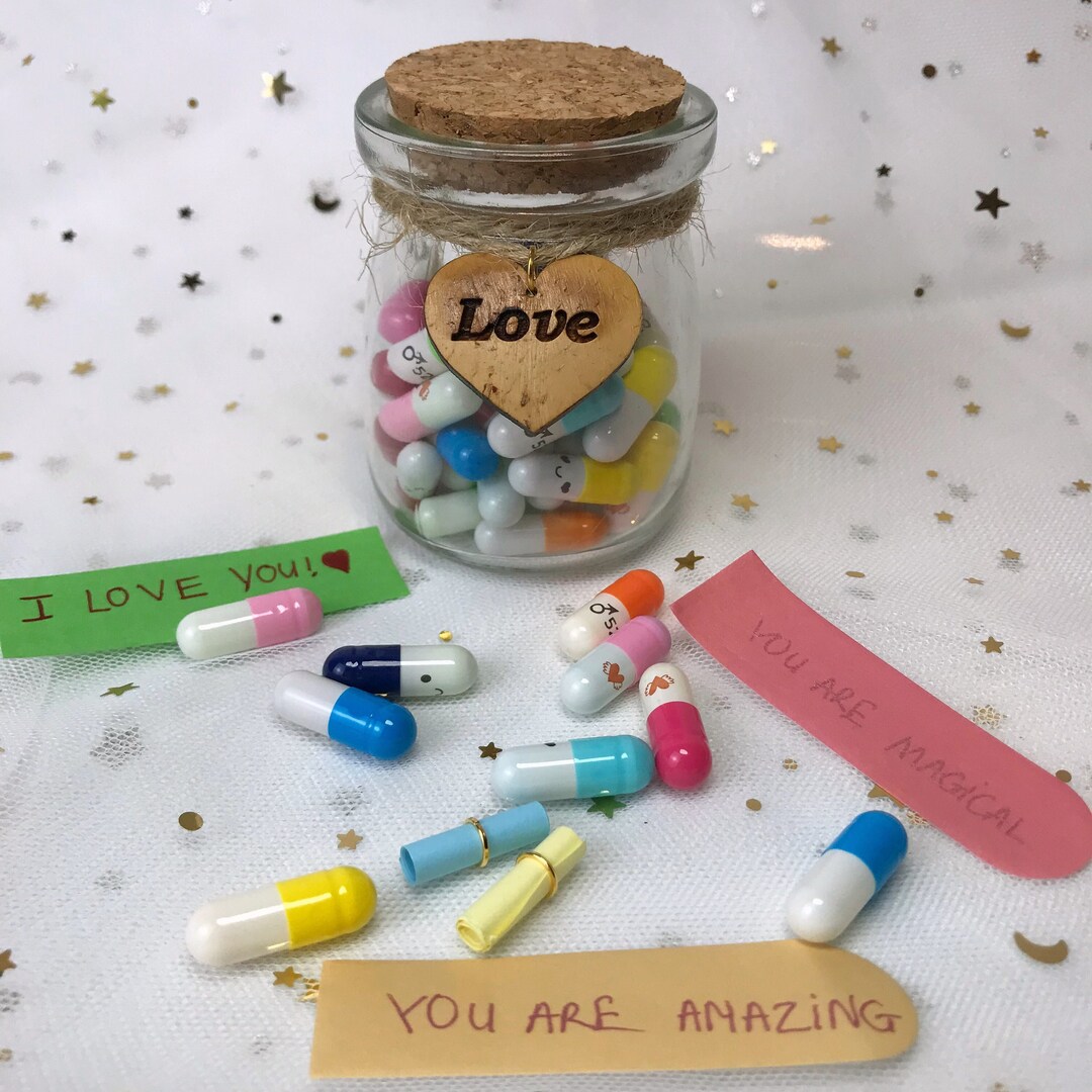 Valentine's Day Gift Love Note Capsules 50 Reasons Why I - Etsy
