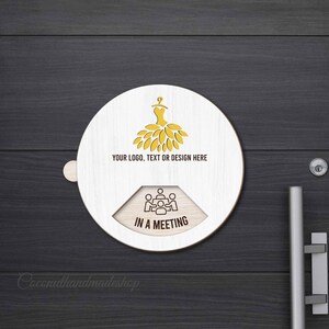 Rotating & Spinning Office Sign With Custom Messages, Customizable ...