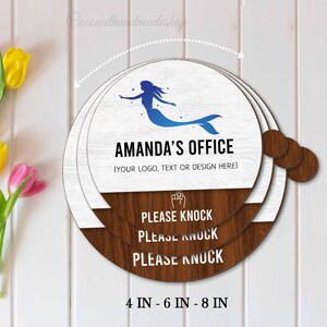 Rotating & Spinning Office Sign With Custom Messages, Customizable ...