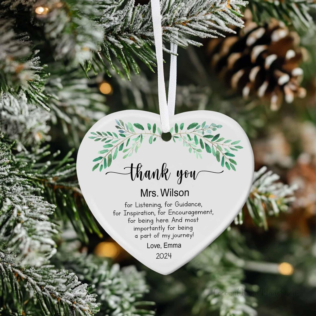 Personalized Thank You Gift, Thank You Ornament Gift, Appreciation Gift ...