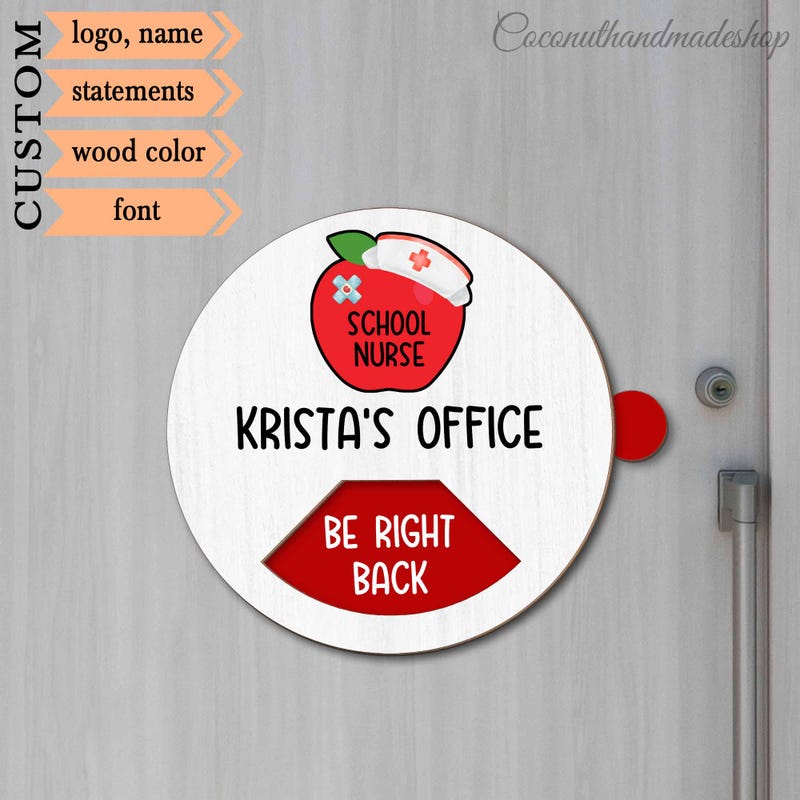 Office Door Status Spinner - Etsy