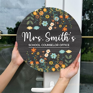 Custom Name School Counselor Office Door Sign, School Counselor Door ...