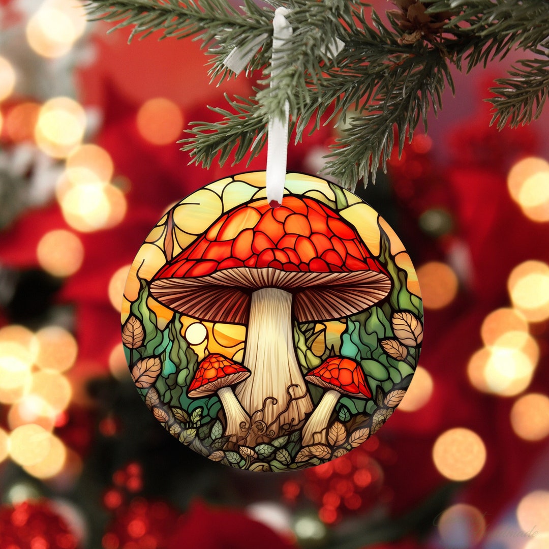 Mushroom Christmas Ornament, Mushroom Ornament Christmas, Christmas ...