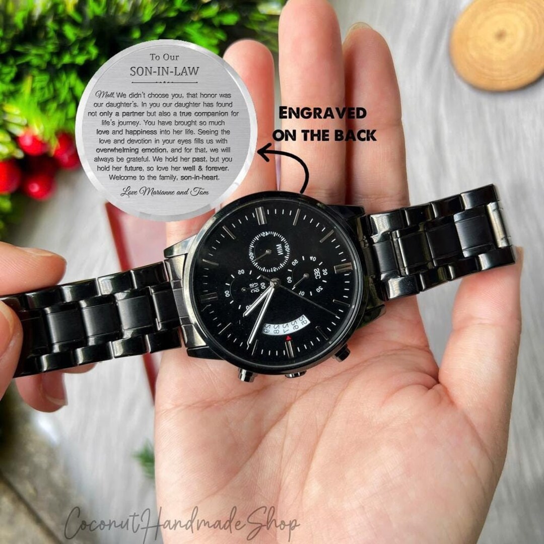 Son in Law Gift From Bride's Parents, Son in Law Wedding Gift, Son in ...