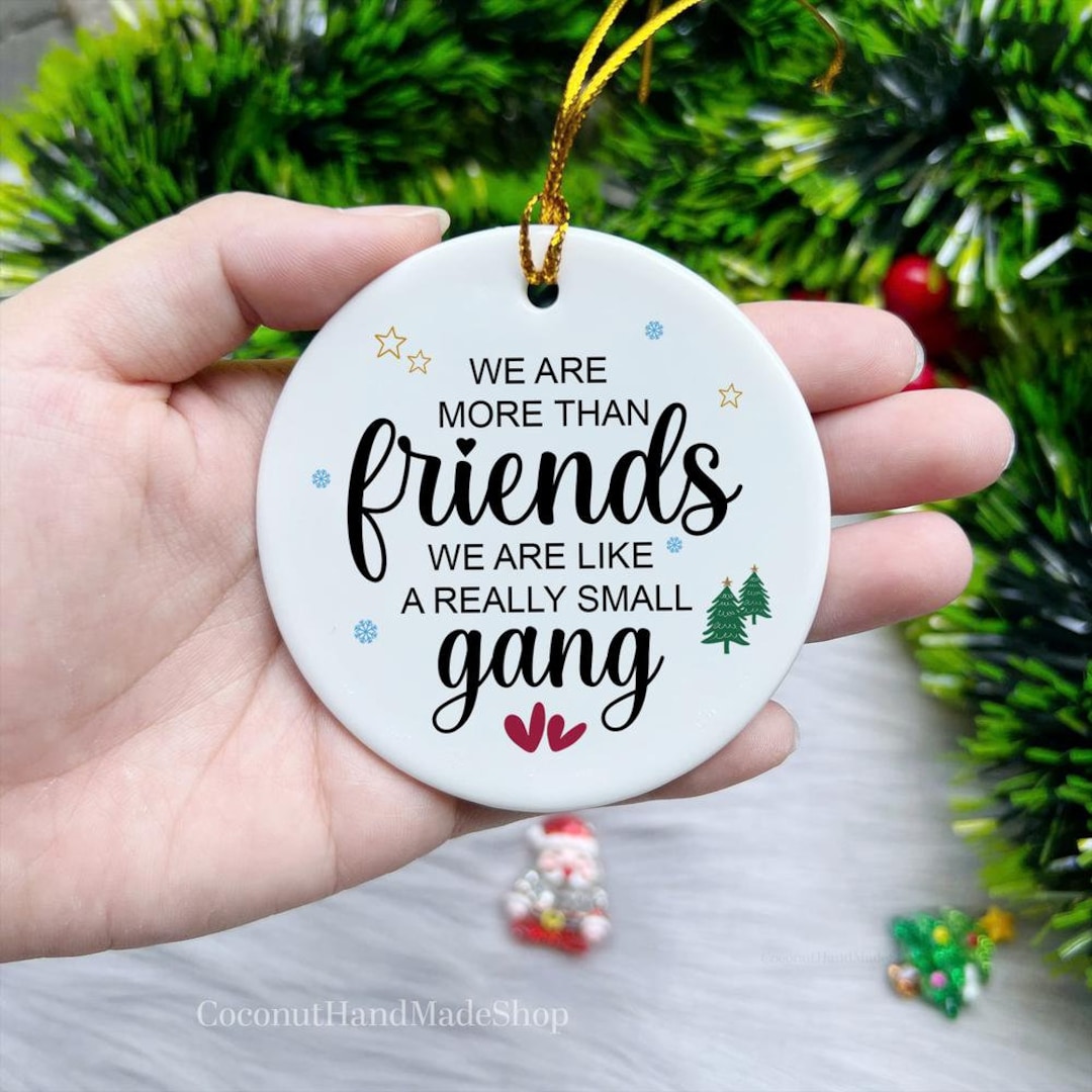 Funny Friendship Ornament, Best Friend Christmas Ornament, Best Friends ...