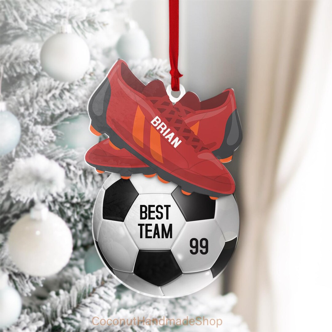 Soccer Christmas Ornament Personalized Soccer Christmas Ornament Great ...