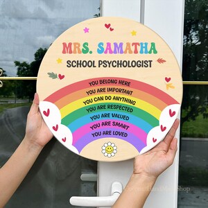 School Social Worker Office Sign, Social Worker Door Hanger ...