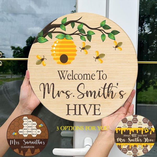 Bee Door Sign - Etsy
