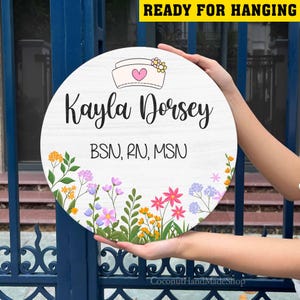 Nurse's Office Door Decor, Nurse Sign Door Hanger, Wooden Handcrafted ...