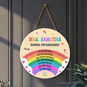 School Social Worker Office Sign, Social Worker Door Hanger ...