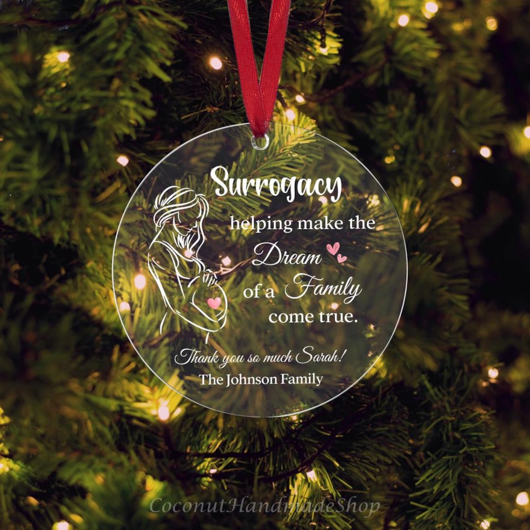 Surrogacy Appreciation Ornament, Thank You Surrogate Gift, Personalized ...