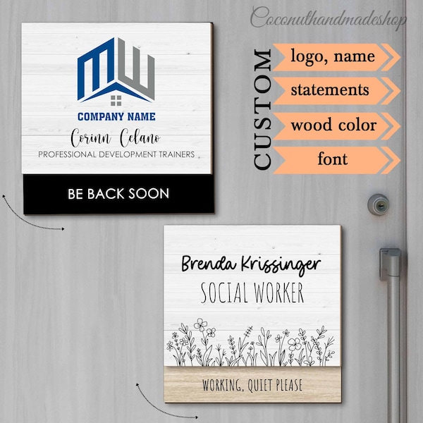Office Door Status Spinner - Etsy