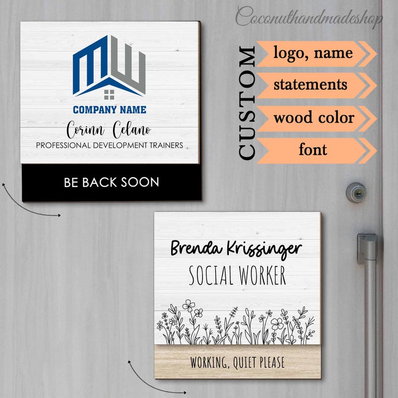 Office Door Status Spinner - Etsy