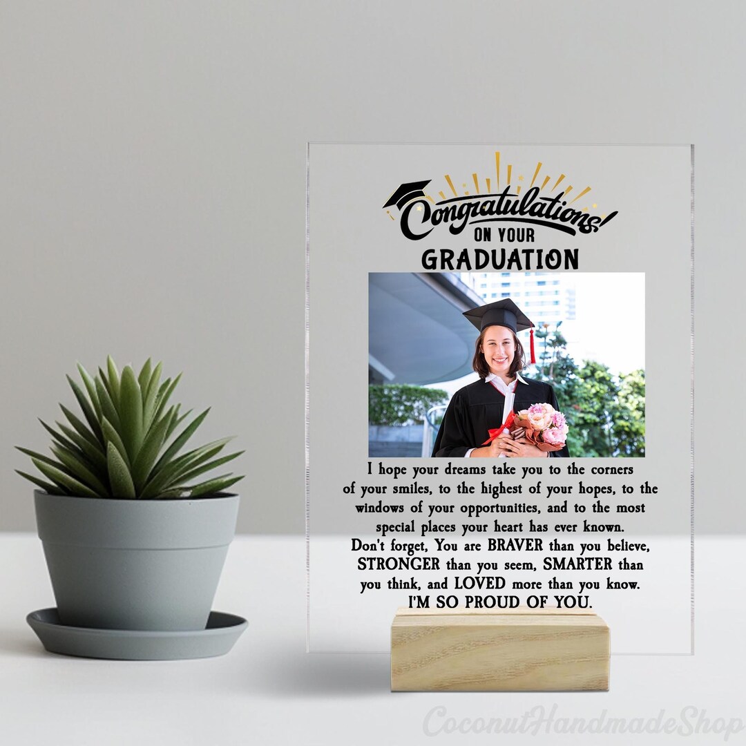 Custom Acrylic Plaque for Graduation 2024, Personalized Graduation ...
