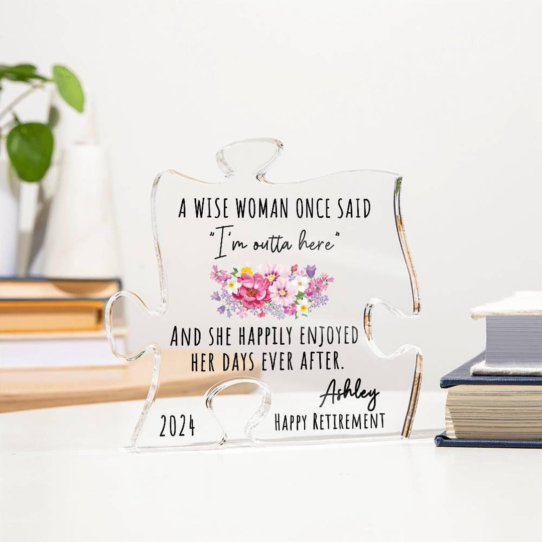 Personalized Funny Retirement Gift for Women, Gift for Retirement 2024 ...