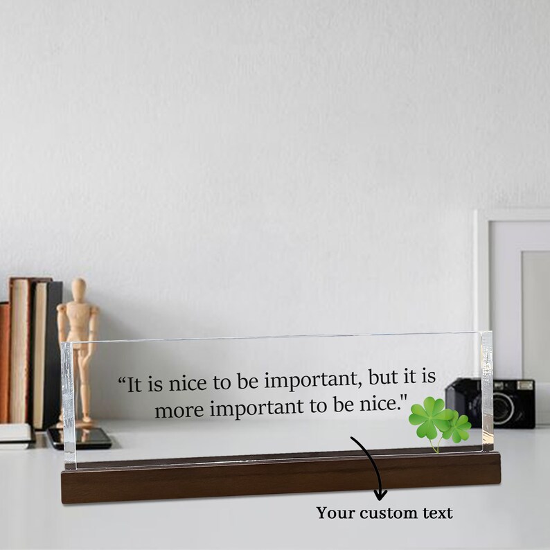 Custom Quote Acrylic Plate, Personalized Quote Sign, Motivational ...