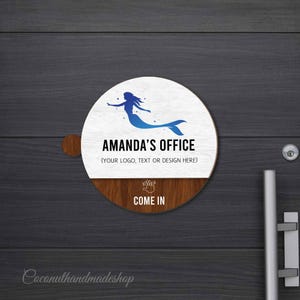 Rotating & Spinning Office Sign With Custom Messages, Customizable ...