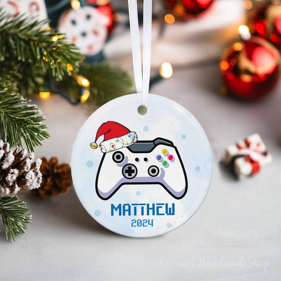 Personalized Video Game Christmas Ornament, Video Game Controller ...
