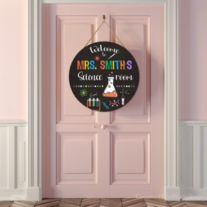 Science Lab Door Sign, Personalized Science Teacher, Chemistry Teacher ...