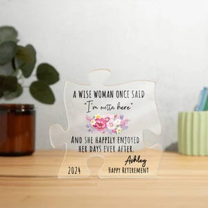 Personalized Funny Retirement Gift for Women, Gift for Retirement 2024 ...