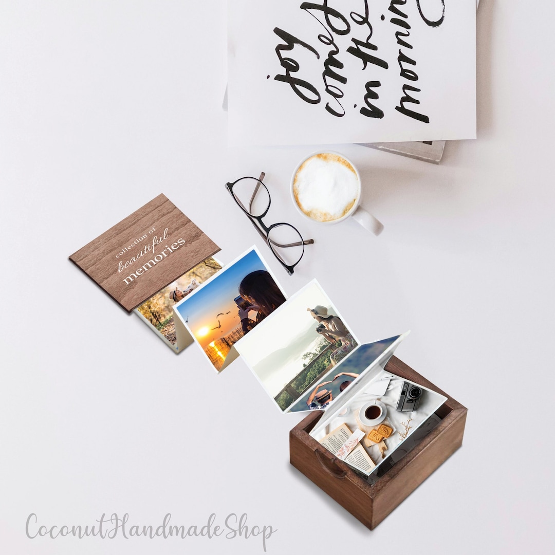 Collection of Beautiful Memories Photo Box, Custom Photo Gift Box ...