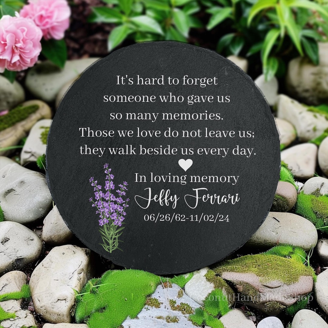 Personalized Memorial Garden Stone, Remembrance Stone, Loss of Loved ...