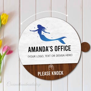 Rotating & Spinning Office Sign With Custom Messages, Customizable ...