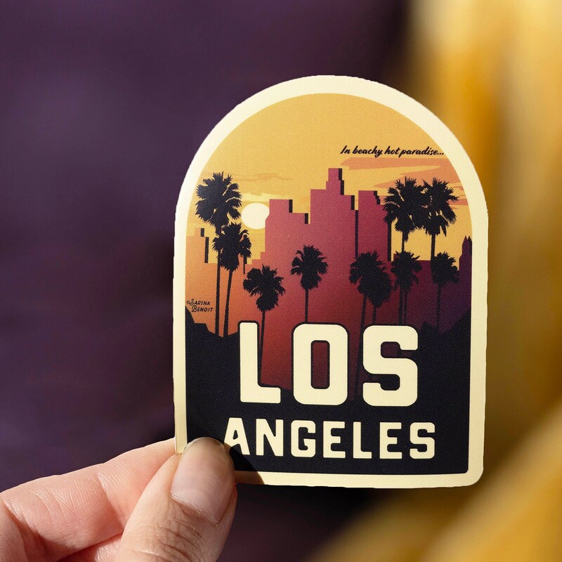 Los Angeles Sticker - Etsy