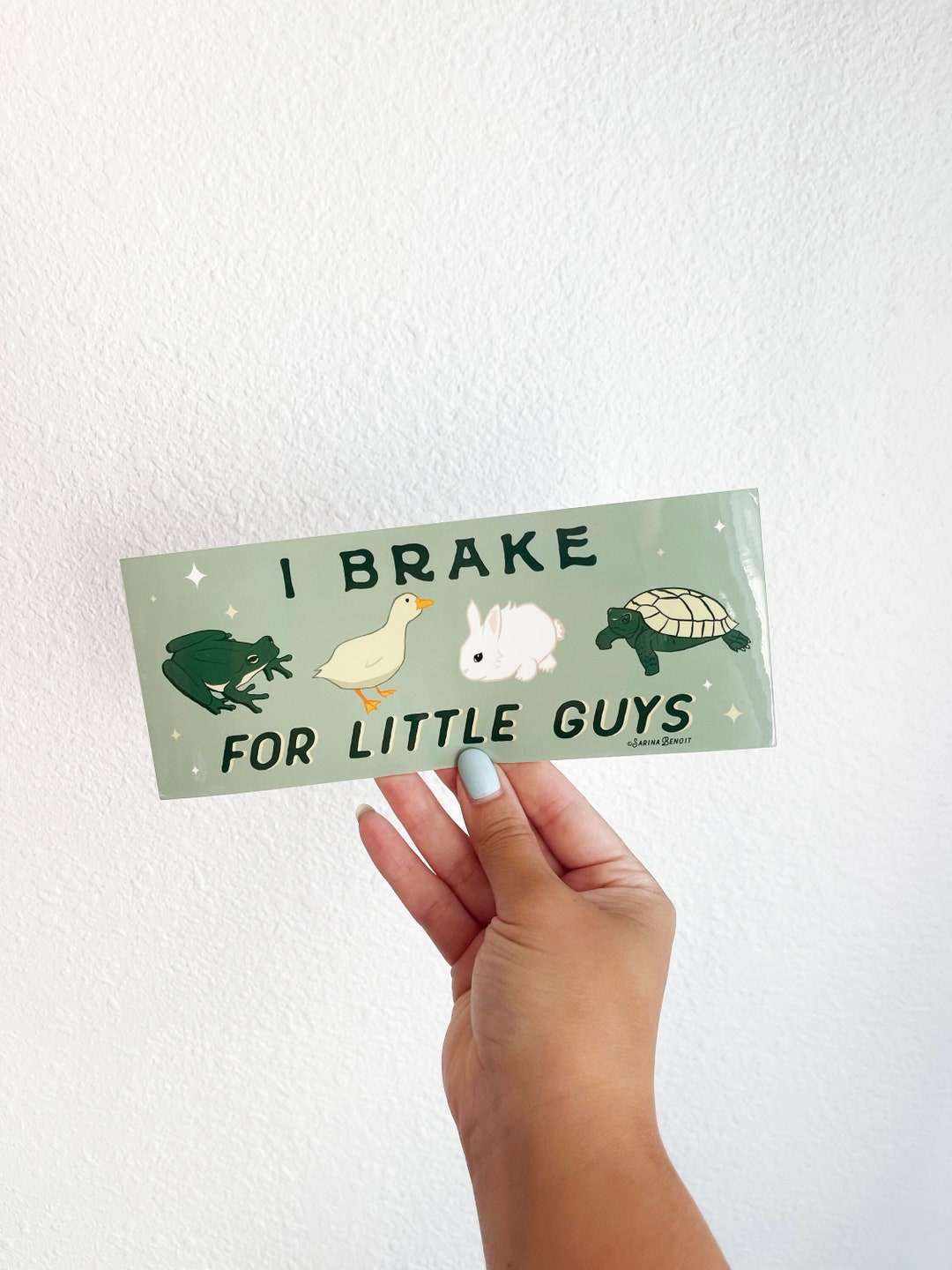 I Brake for Little Guys Bumper Sticker | I Brake for Critters Bumper ...