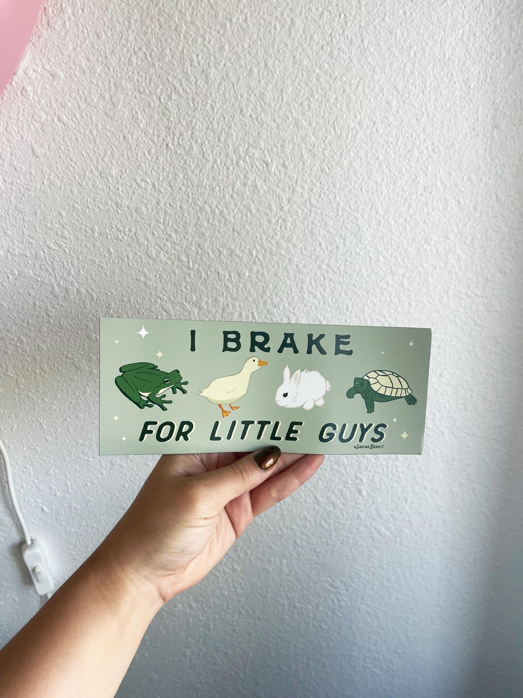 I Brake for Little Guys Bumper Magnet | I Brake for Critters Bumper ...