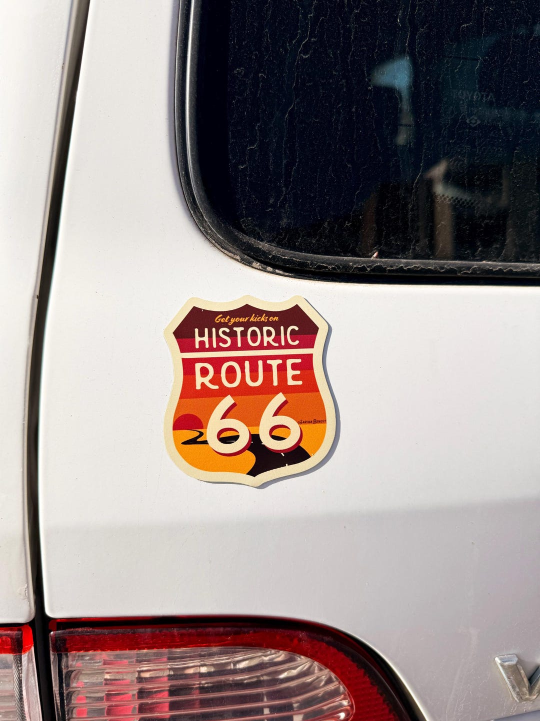 Retro Route 66 Car Magnet: Southwest Road Trip Vibes - Etsy