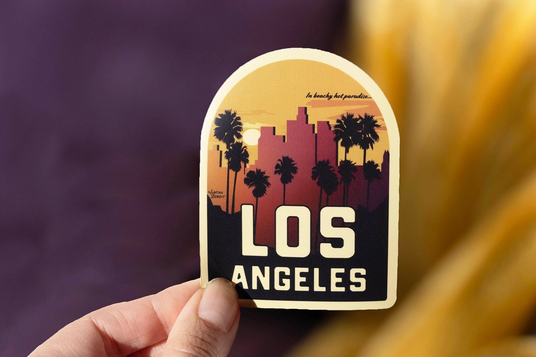 Retro Los Angeles Sticker | California Stickers | LA Stickers | Socal ...