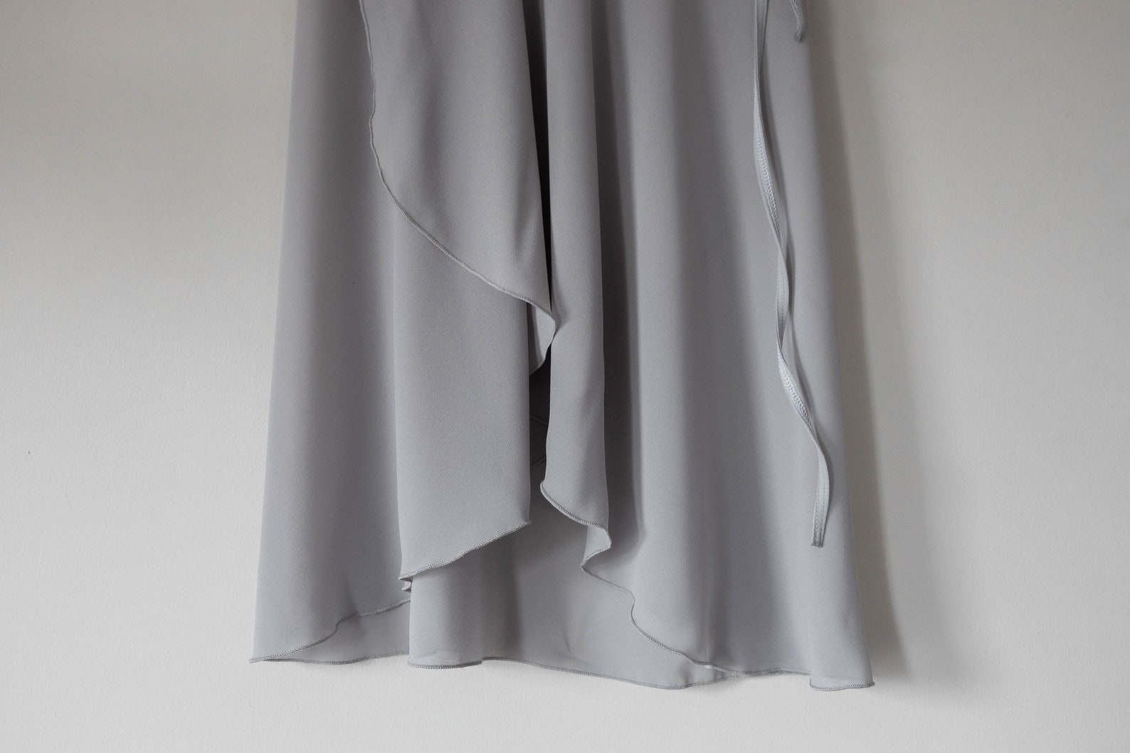 Classic Grey Wrap Ballet Skirt Light Grey Polyester Chiffon - Etsy