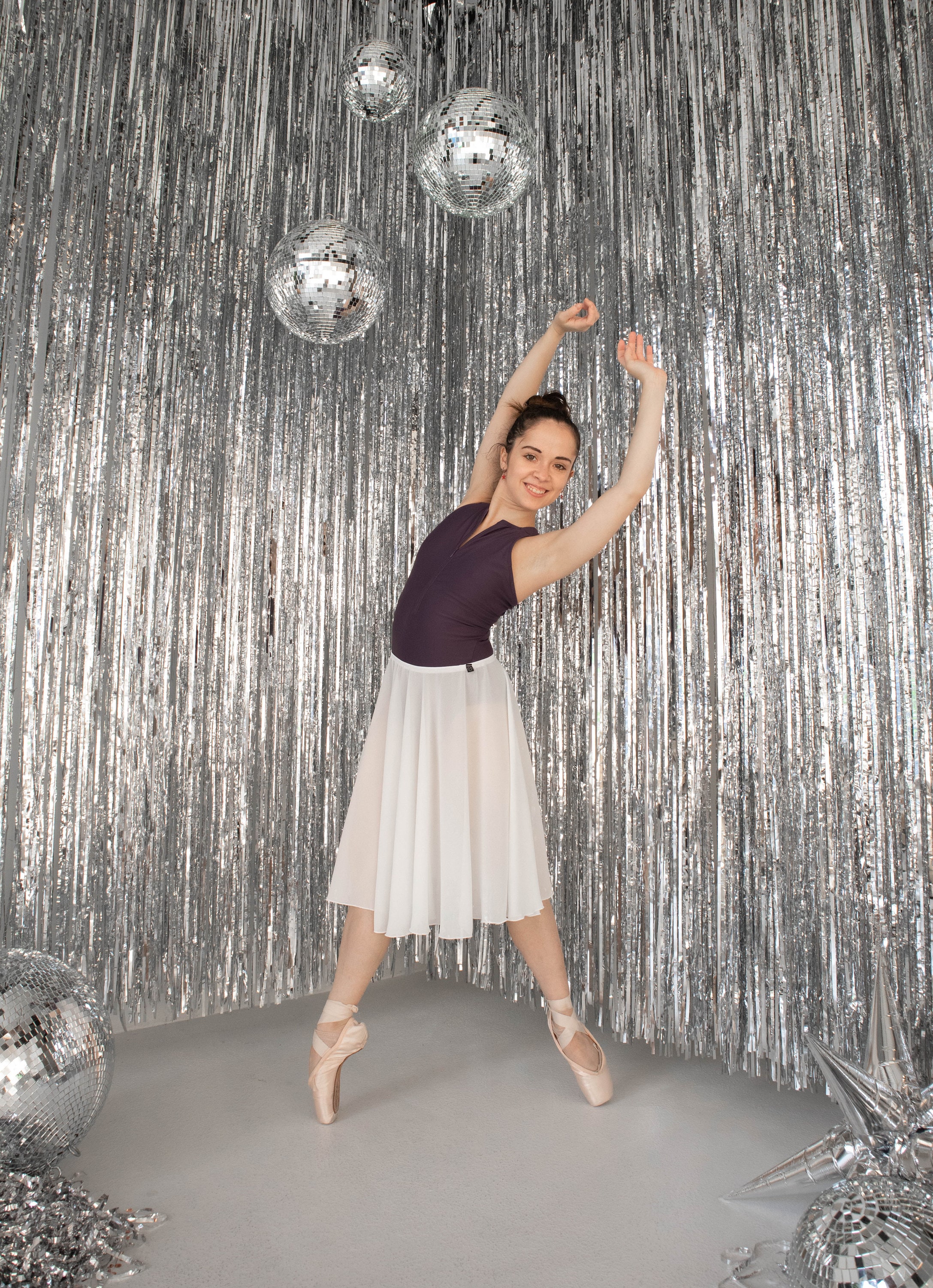 Classic 20 White Ballet Skirt White Polyester Chiffon Ballet Dress for ...