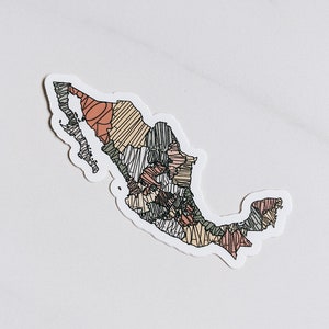 Mexico Sticker | Mexico States | Country Sticker | Vinyl Sticker ...