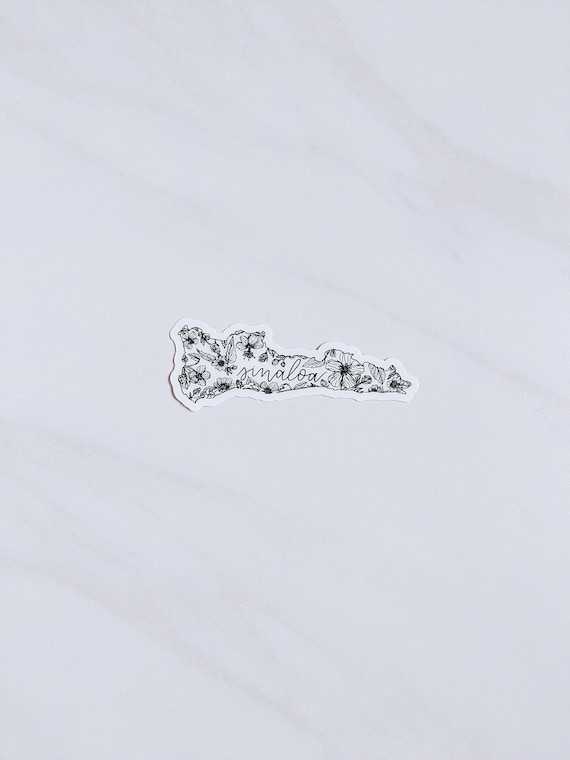 Sinaloa Sticker Mexico City State Sticker Floral - Etsy