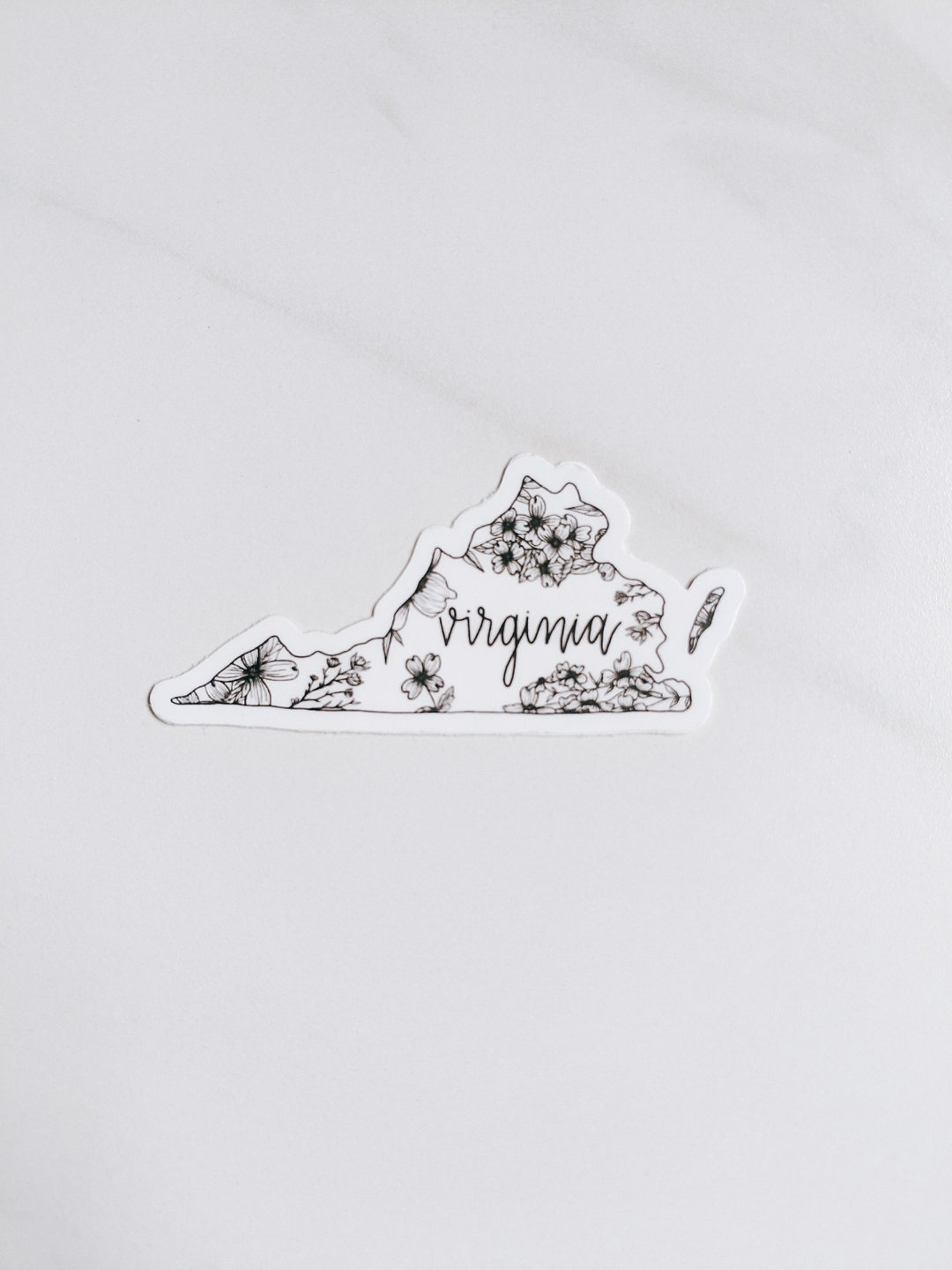 Virginia Sticker | VA State Flower | Flowering Dogwood | Floral | Vinyl ...
