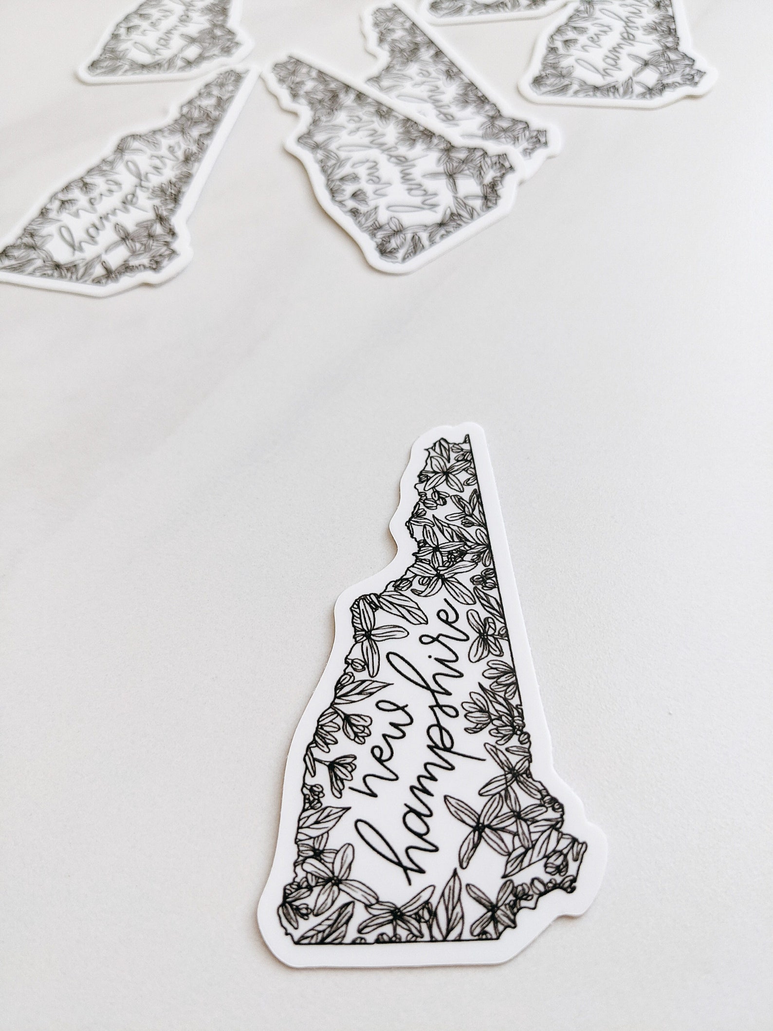 New Hampshire Sticker NH State Flower Purple Lilac - Etsy