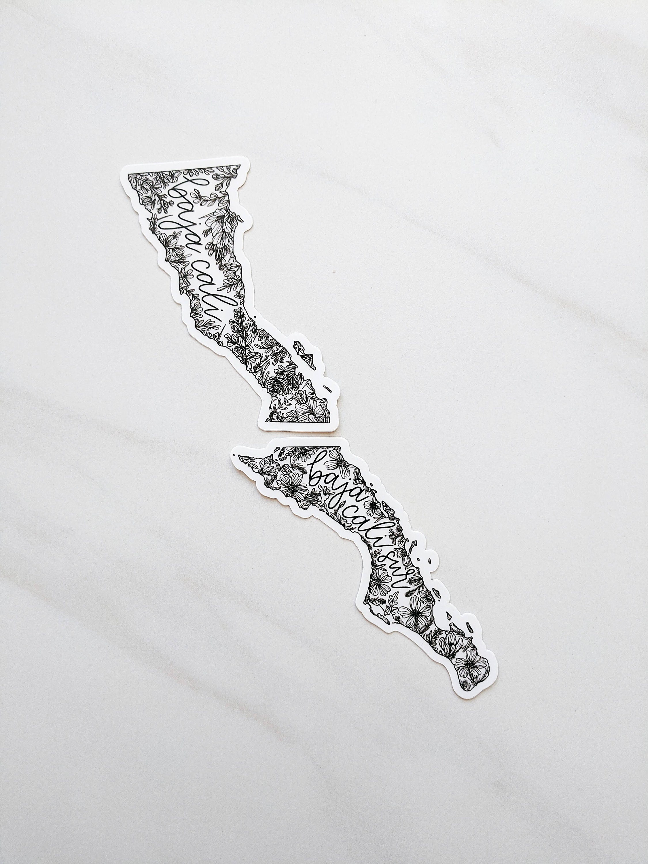 Baja California sticker Mexico state sticker native flora | Etsy