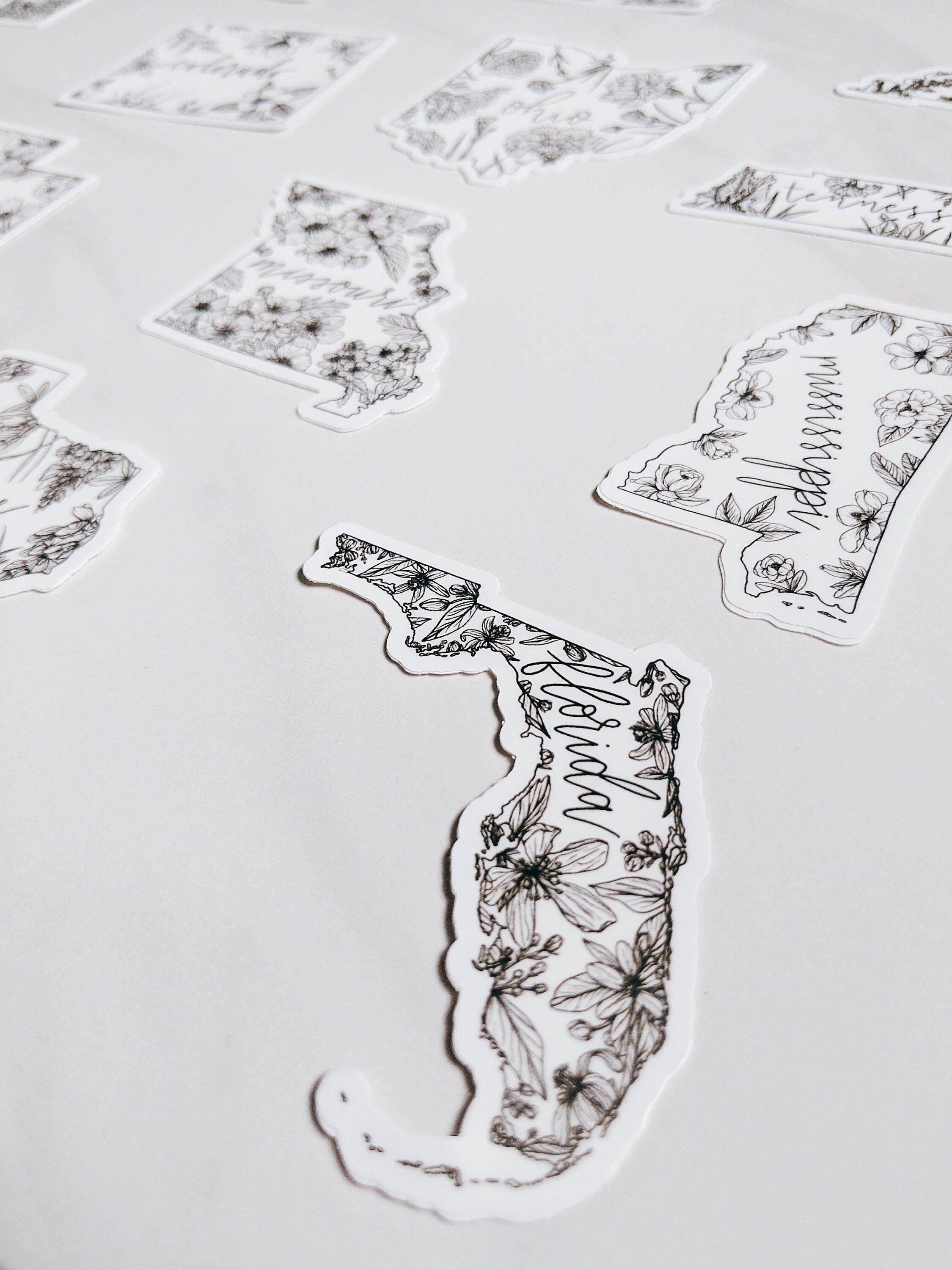 Florida Sticker FL State Flower Orange Blossom Sticker | Etsy