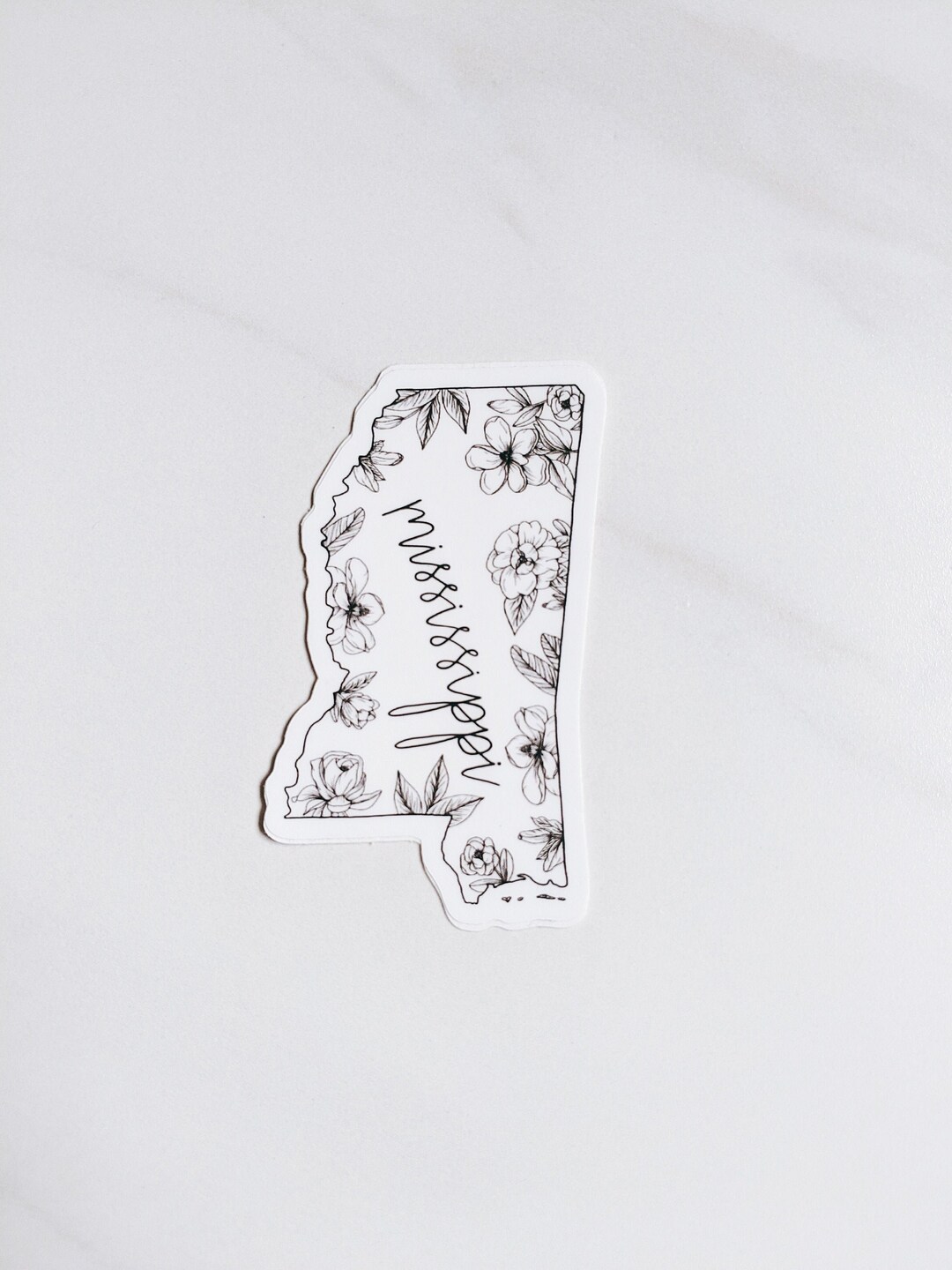 Mississippi Sticker MS State Flower Magnolia Vinyl Decal Waterproof ...