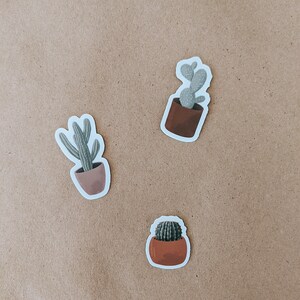 Cacti Trio Cactus Sticker Set Vinyl Sticker Pack Cactus Succulents ...
