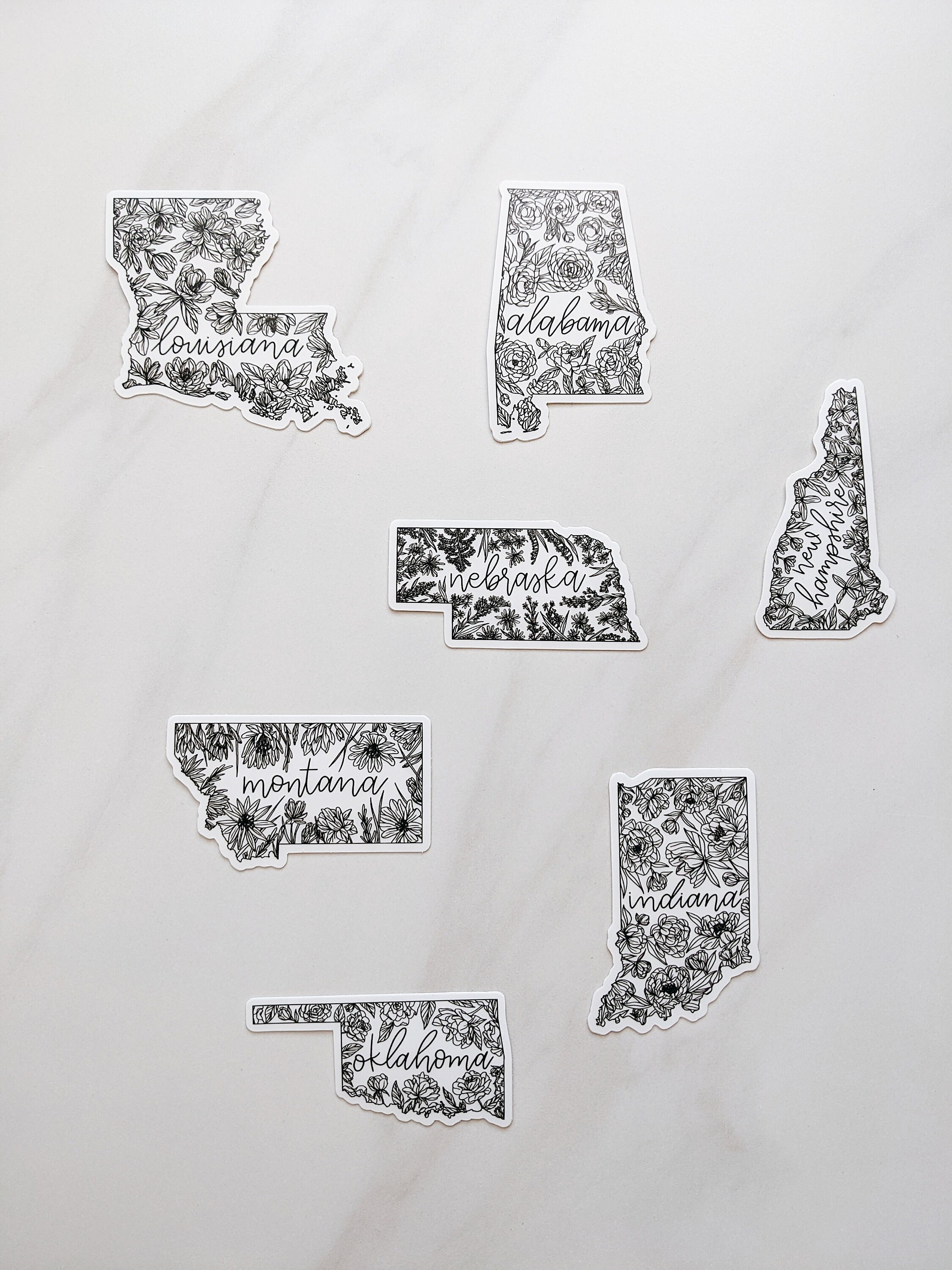 Oklahoma Sticker OK State Flower Rose 'oklahoma' | Etsy