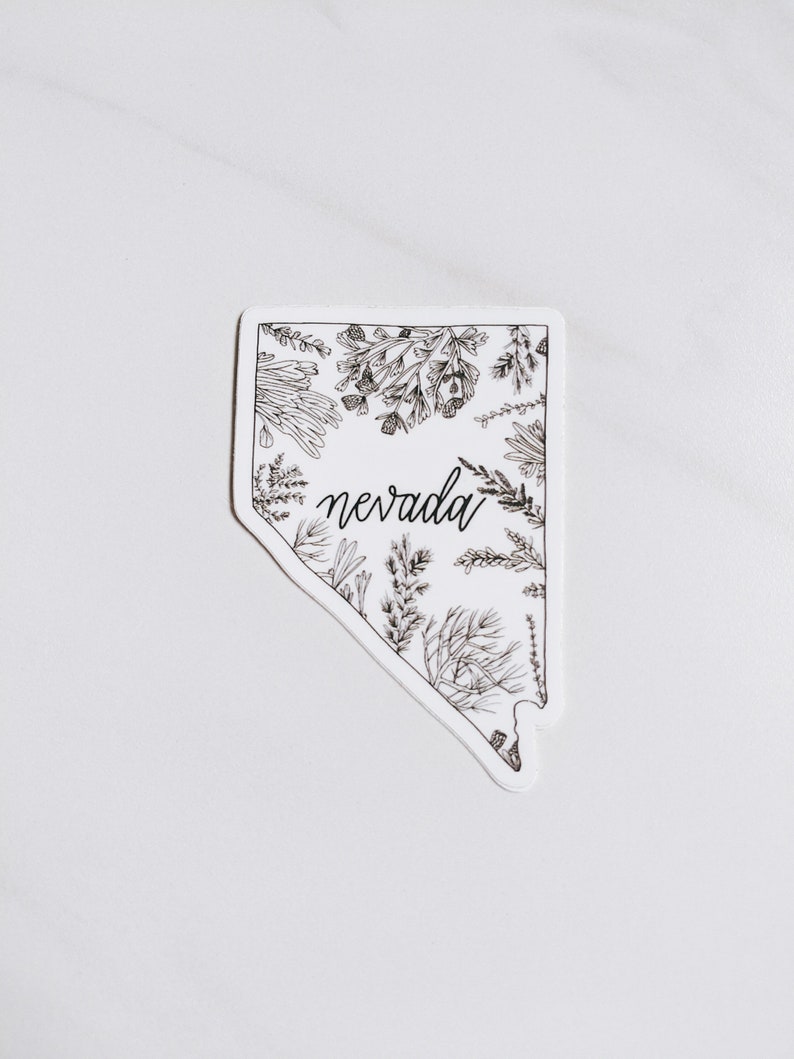 Nevada Sticker NV State Flower Big Sagebrush Vinyl Decal - Etsy
