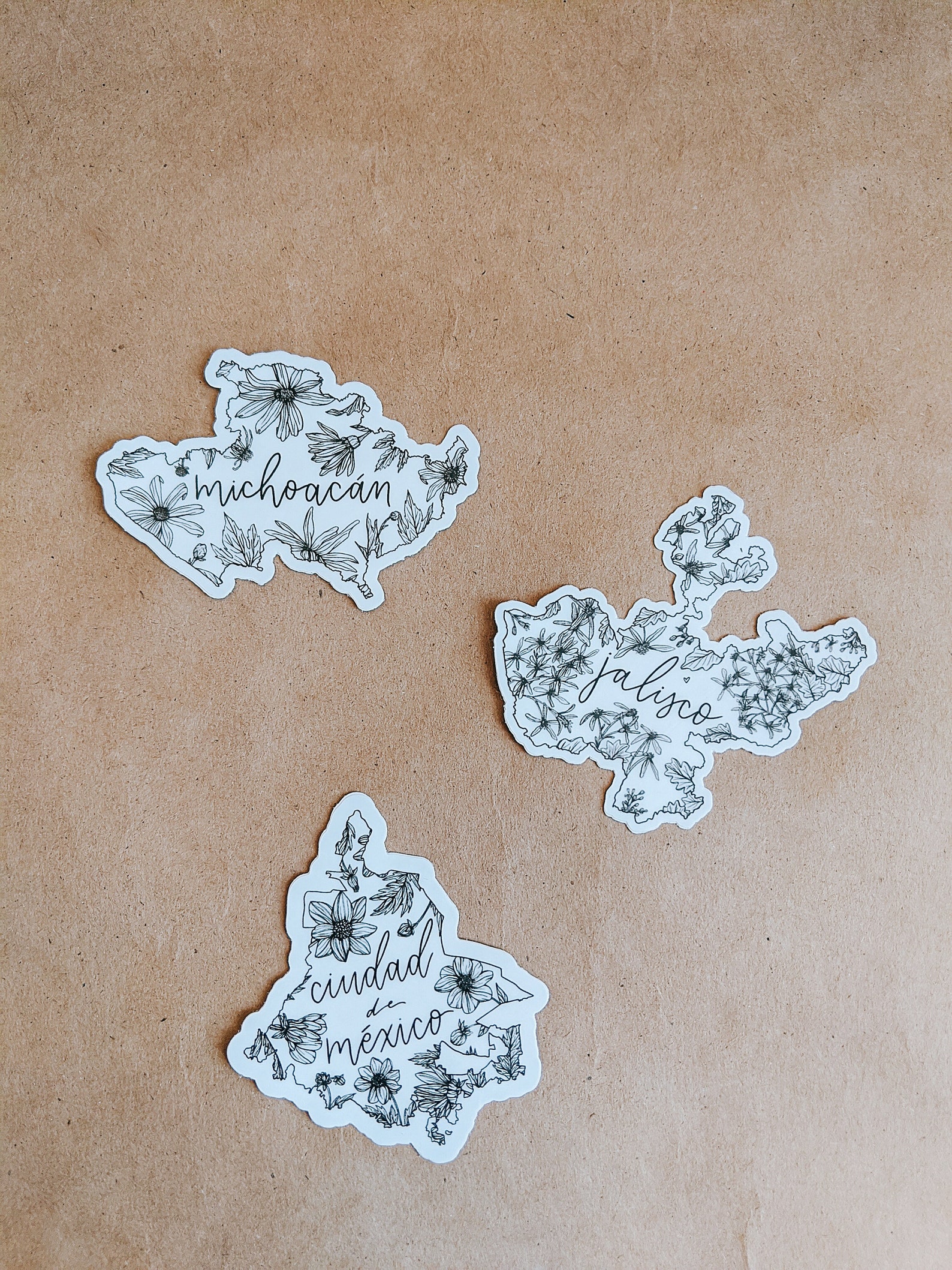 Ciudad De México Sticker Mexico City State Sticker Floral - Etsy