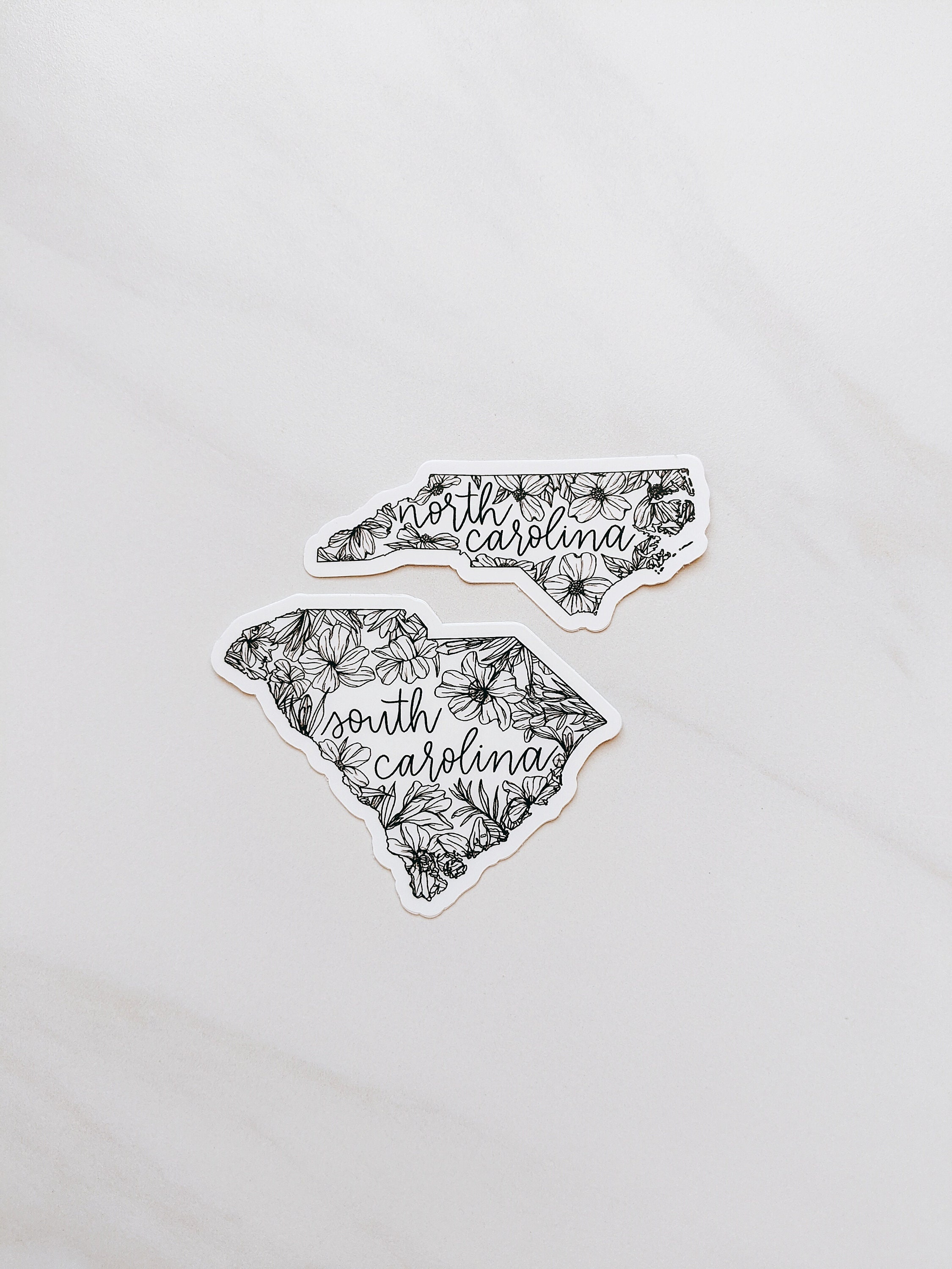 South Carolina sticker MINI size available SC state flower | Etsy